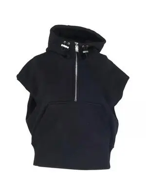 Givenchy Half-zip Short-sleeve Hoodie