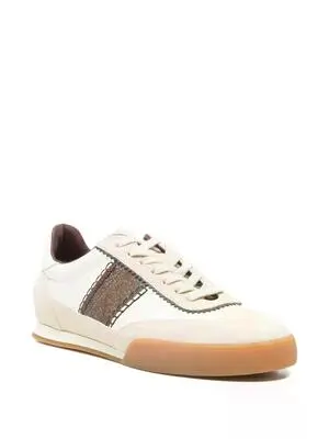 Etro Patterned Panel Sneakers - Neutrals
