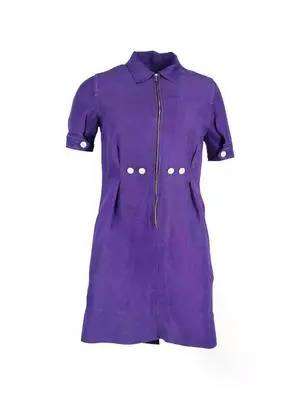Sandro Zip Button Mini Dress