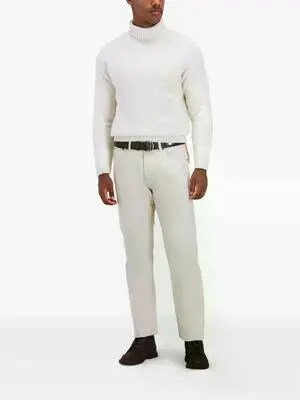 FORTELA Mallory Pocket Ribbed Turtleneck Sweater