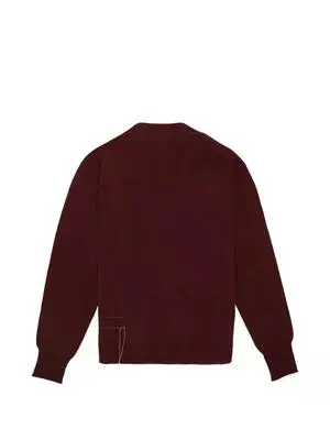 FORTELA V-neck Welt Pocket Knitwear - Red