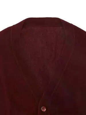 FORTELA V-neck Welt Pocket Knitwear - Red