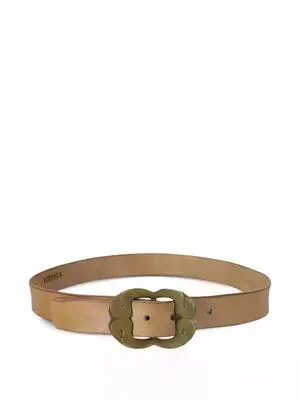FORTELA Therese Belt With Engraved Buckle - Neutrals