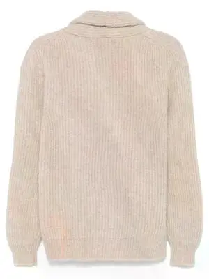 FORTELA Brushed-finish Knit Cardigan