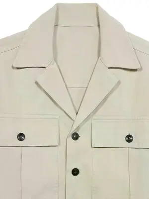 FORTELA Patch-pockets Overshirt - Neutrals