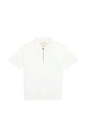 FORTELA Yalepm Short-sleeve Zip Polo Shirt - Neutrals