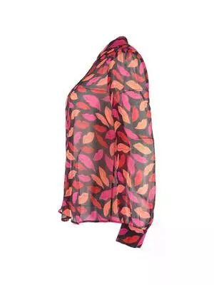 Diane Von Furstenberg Mariah Printed Silk Blouse