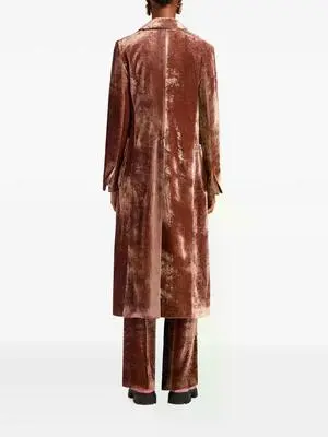La DoubleJ Tassel-detail Velvet Coat