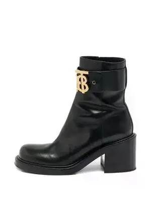 Burberry Westella Logo-strap Ankle Boots