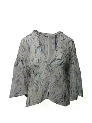 IRO PARIS V-neck Pattern Top