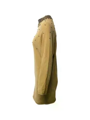 Valentino Garavani Stud Embellished High Neck Dress