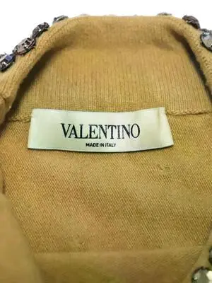 Valentino Garavani Stud Embellished High Neck Dress