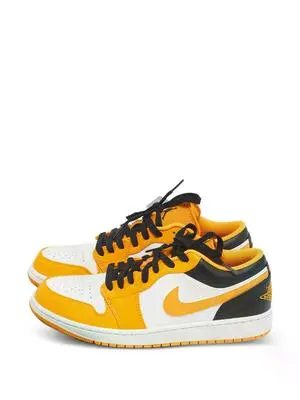 JORDAN Leather Low-top Sneakers - Orange