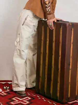 FORTELA Juniat Wide-leg Cargo Trousers - Neutrals