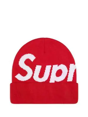 Supreme Big Logo Beanie - Red