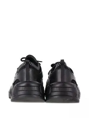 FERRAGAMO Raintop Cut-out Detail Leather Sneakers