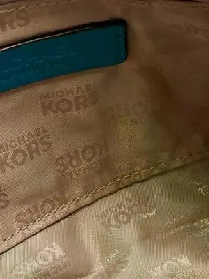 Michael Kors Logo Leather Wristlet
