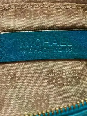 Michael Kors Logo Leather Wristlet