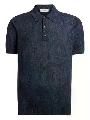 Etro Floral-paisley Polo Shirt