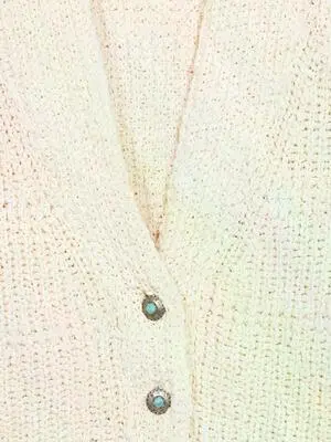 FORTELA Lola Cotton Cardigan - Neutrals