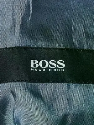 BOSS Pinstripe Blazer - Black