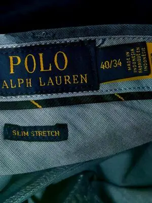 Polo Ralph Lauren Slim Cotton Trousers - Blue