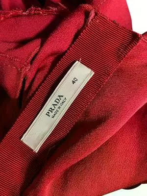 Prada Bow V-neck Dress