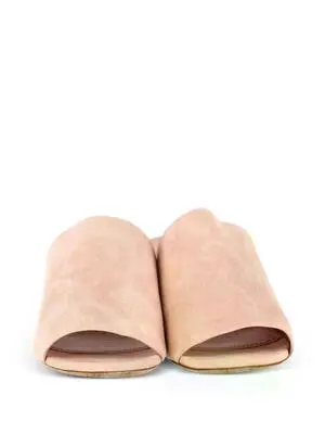 MANSUR GAVRIEL Block-heel Suede Mules