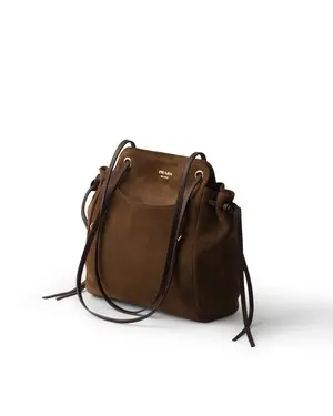 Prada Medium Suede Tote Bag