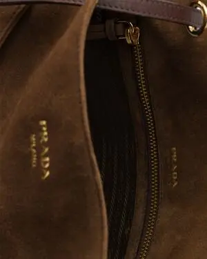 Prada Medium Suede Tote Bag