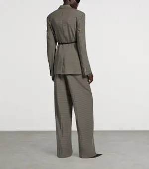 Balenciaga Check Wide-leg Trousers