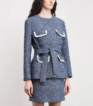 Maje Cotton-blend Tweed Jacket