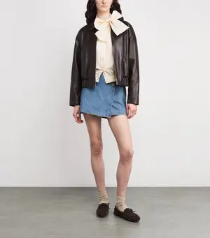 Claudie Pierlot Denim Skort With Button Fastening