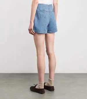 Claudie Pierlot Denim Skort With Button Fastening