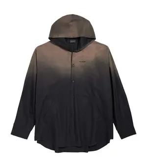 Balenciaga Hooded Ombré Shirt