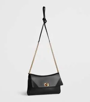 Balenciaga Leather Rodeo Chain Wallet