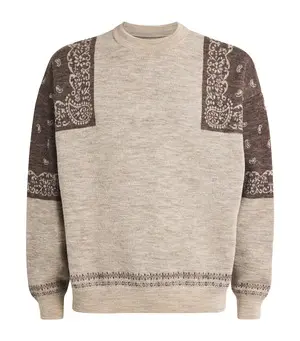 Kapital Wool Bandana Jacquard Sweater