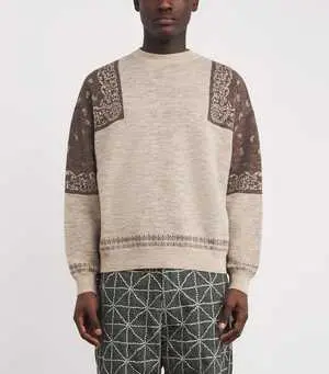 Kapital Wool Bandana Jacquard Sweater