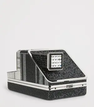 Judith Leiber Crystal-embellished Camera Clutch - Silver