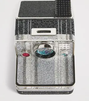 Judith Leiber Crystal-embellished Camera Clutch - Silver