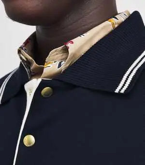 Drole De Monsieur Cotton Pipe-collar Polo Sweatshirt