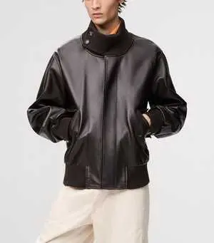 Loewe Leather Bomber Jacket