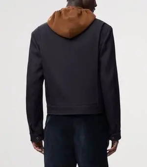Loewe Wool Collared Zip-up Jacket