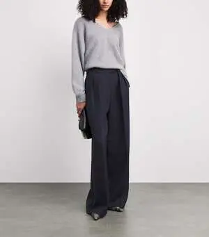 ANINE BING Lou Wide-leg Trousers