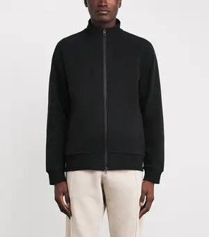 Rlx Ralph Lauren Double-knit Zip-up Jacket - Black
