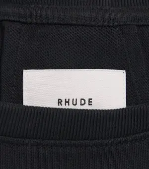 Rhude Cotton Printed Moonlight T-shirt - Black