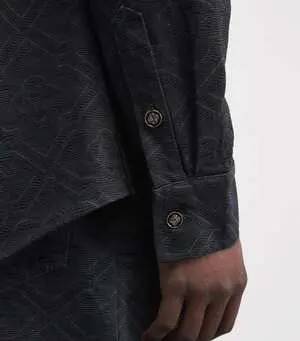Casablanca Denim Laser Monogram Shirt