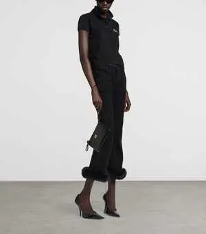 Balenciaga Calfskin Rodeo Pouch - Black