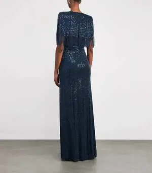 Jenny Packham Embellished Lyla May Gown - Blue