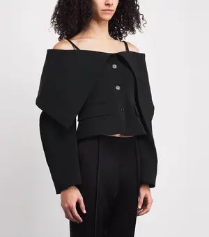Nanushka Fold-over Amantha Blazer